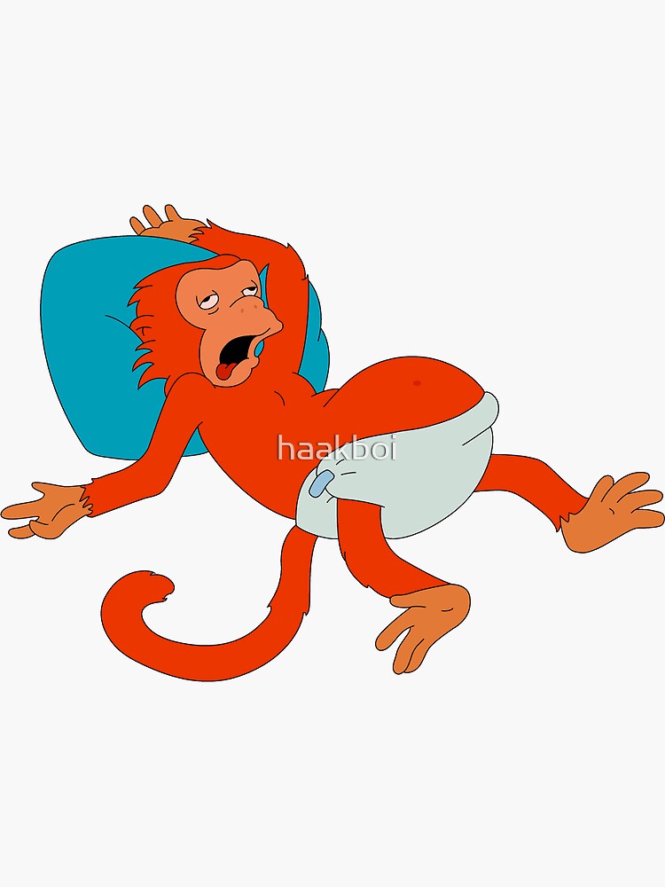 "mojo the monkey" Sticker by haakboi | Redbubble