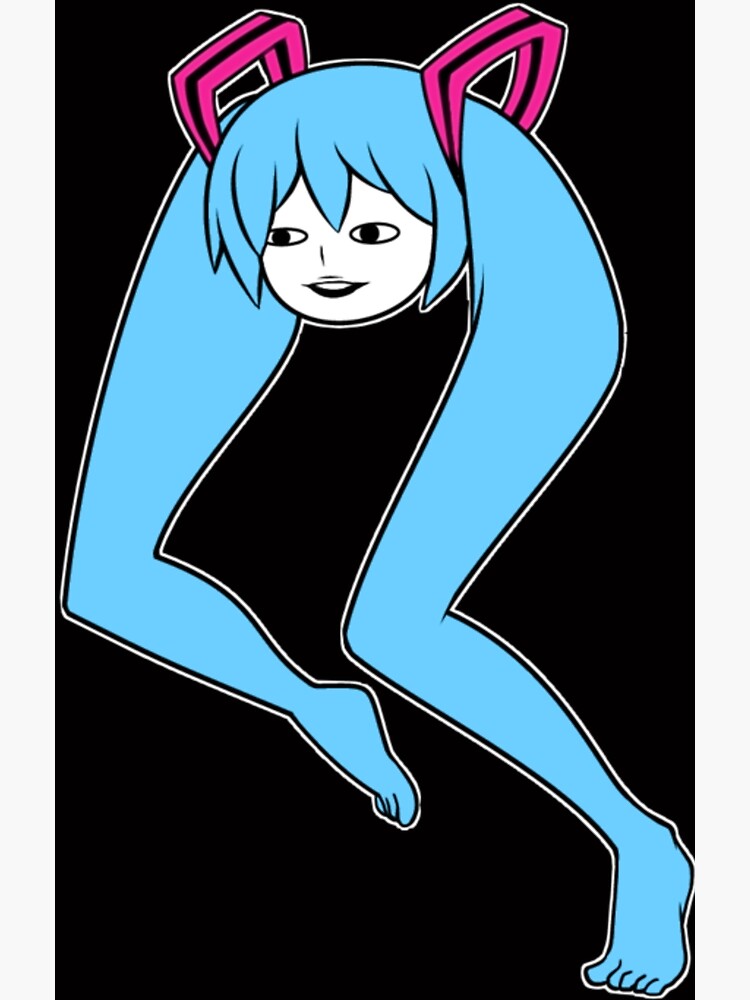 "Leg Miku" Poster for Sale by Benjaminnnn | Redbubble