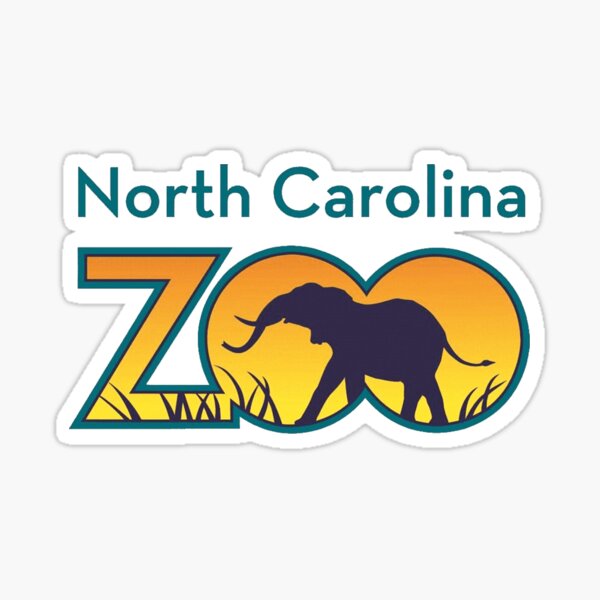 "North Carolina Zoo" Sticker for Sale by DuckDuckJeep | Redbubble