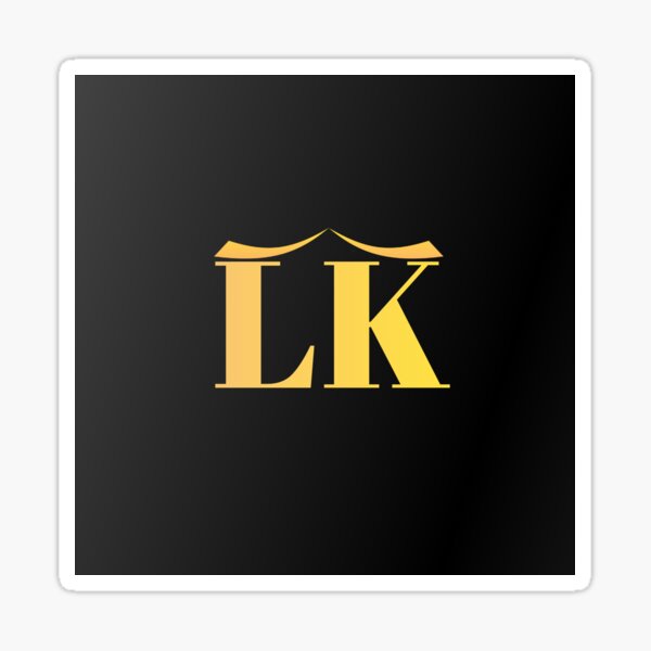 "lk" Sticker by mahjoub1 | Redbubble