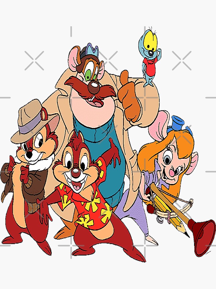 "chip 'n dale rescue rangers" Sticker by Aatar | Redbubble