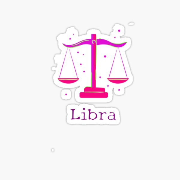 "Cute Libra Scales" Sticker for Sale by CrystalsCr8tns | Redbubble