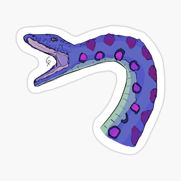 "Purple Anaconda Bite" Sticker by RoShmoe | Redbubble