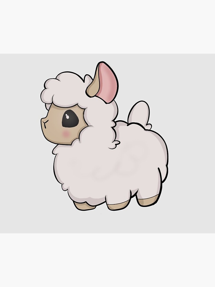 "Chibi Alpaca" Sticker for Sale by WindUpPanda | Redbubble