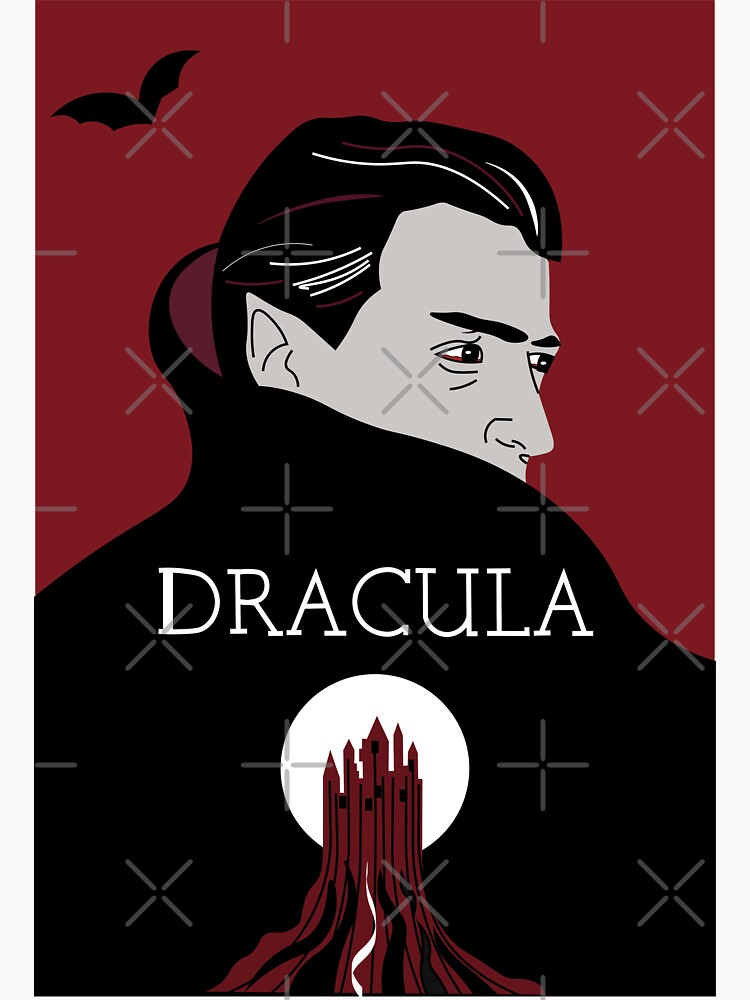 "Dracula and his castle in Romania " Sticker by mixtape80 | Redbubble