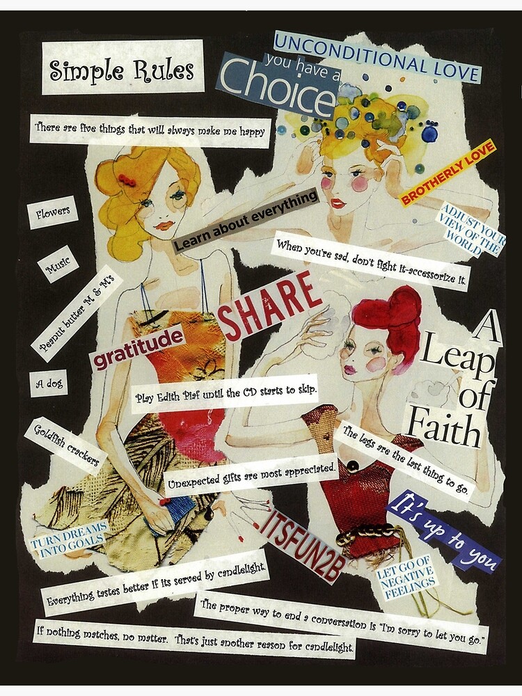 "Simple Rules" Poster for Sale by RecycledImages | Redbubble