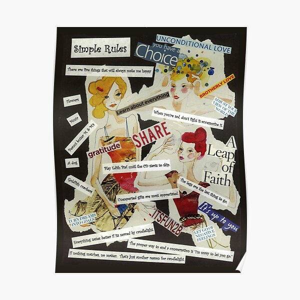 "Simple Rules" Poster for Sale by RecycledImages | Redbubble