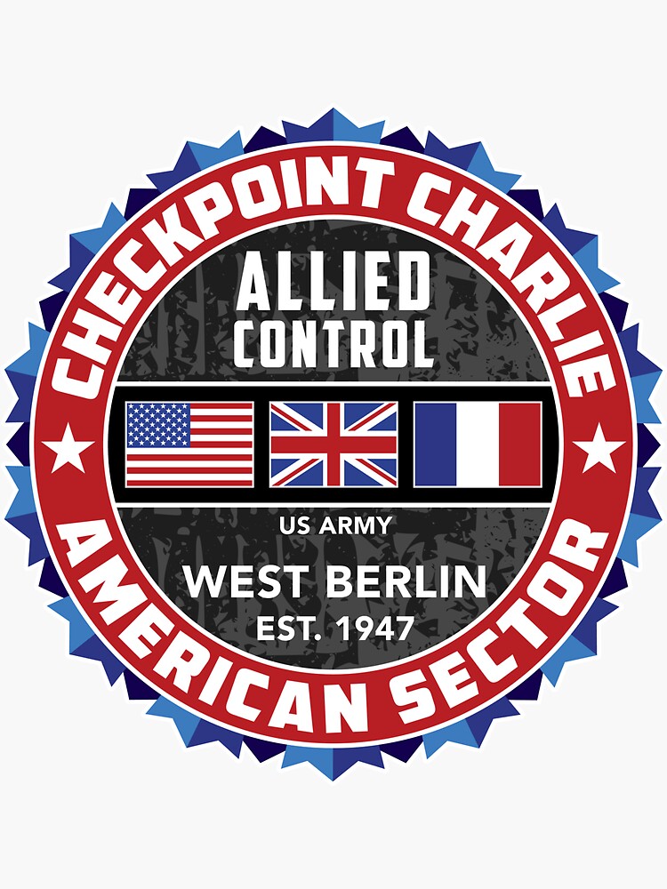 "Checkpoint Charlie Seal" Sticker for Sale by twHistory | Redbubble