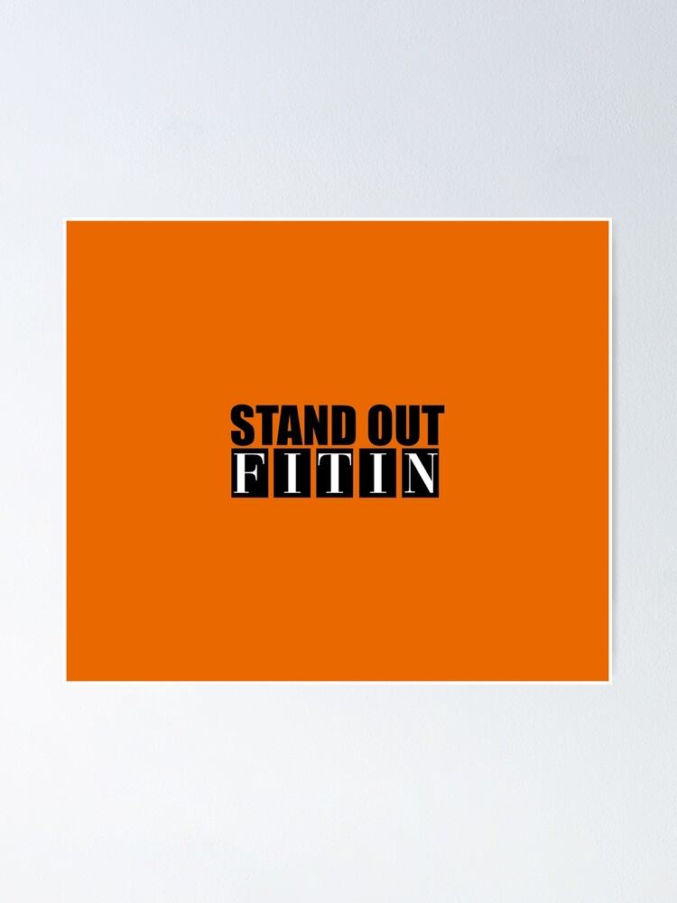 "Stand out fit in- one ok rock" Poster for Sale by LeighsDesign | Redbubble