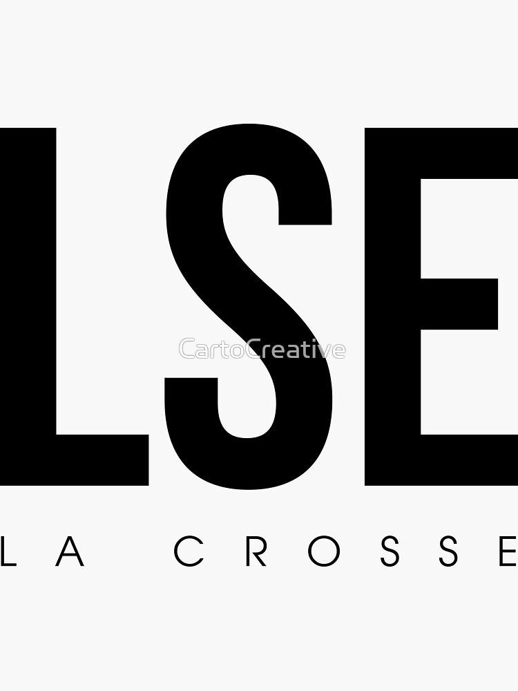 "LSE - La Crosse Aiport Code" Sticker for Sale by CartoCreative | Redbubble