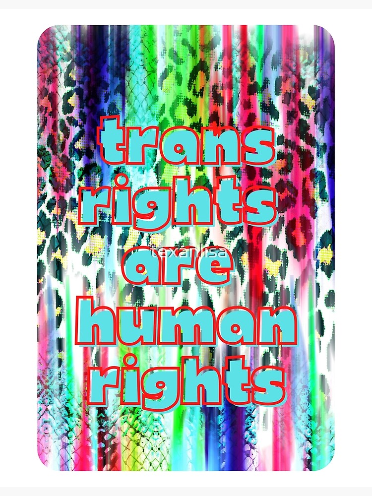 "trans rights" Poster for Sale by texanlisa | Redbubble