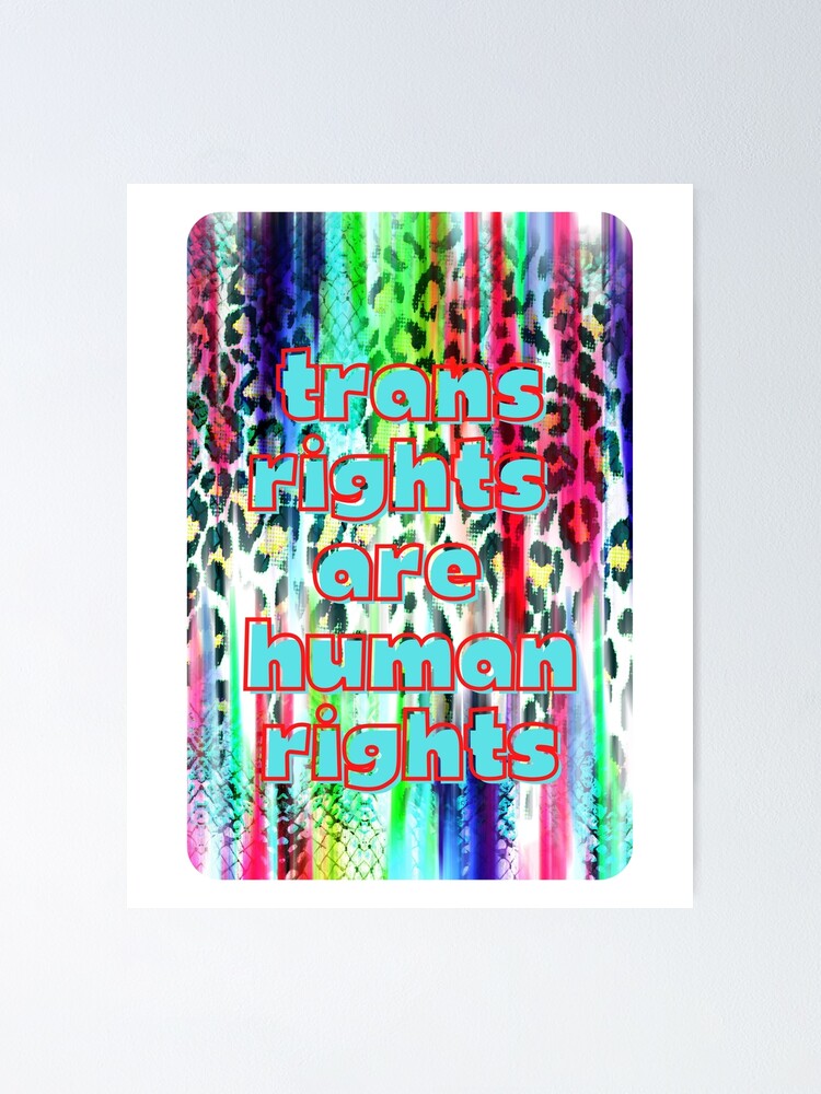 "trans rights" Poster for Sale by texanlisa | Redbubble