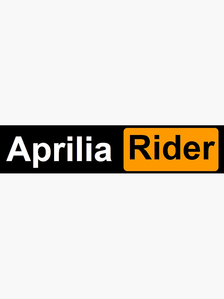 "Aprilia Rider Moto " Sticker by MarjanHristov | Redbubble