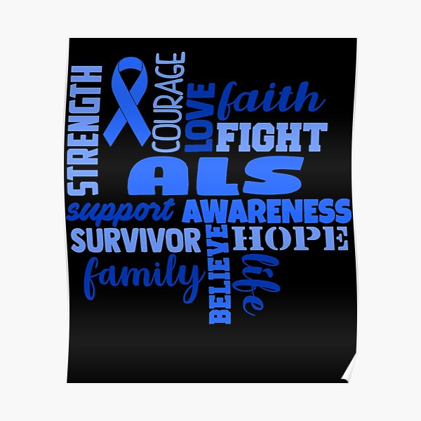 "ALS Awareness - Strength Courage Faith Hope Love Fight Support ...