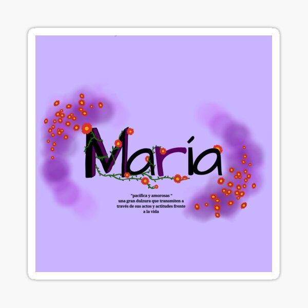 "Meet Maria" Sticker by jennyliz08 | Redbubble
