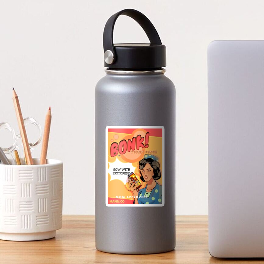 "BONK! Atomic Punch (Poster, Sticker)" Sticker by NotIncludedArt ...