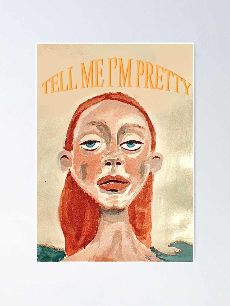""Tell Me I'm Pretty" album painting" Poster for Sale by emmyyoungart ...