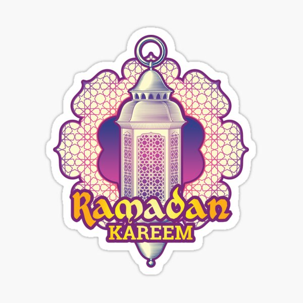 "Happy Ramadan, Cute Lantern Design, Ramadan Mubarak" Sticker for Sale ...