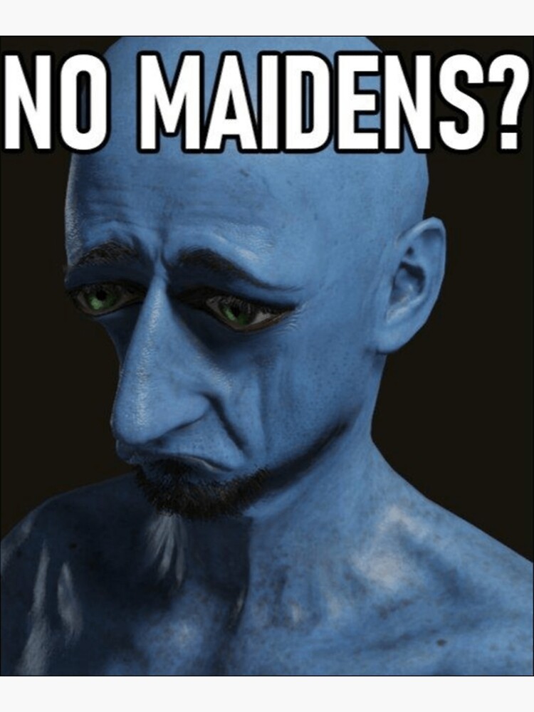 "No Maiden.. Megamind Meme" Poster for Sale by bodenxyquantjc | Redbubble