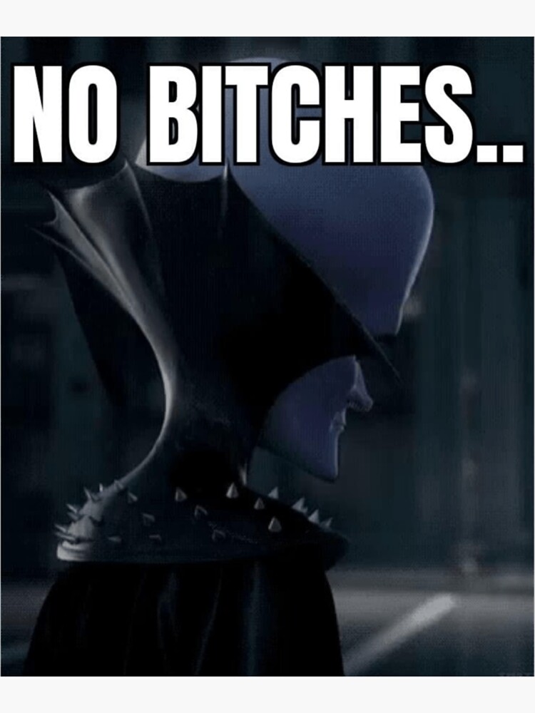 "No Bitches.. Megamind" Sticker by bodenxyquantjc | Redbubble