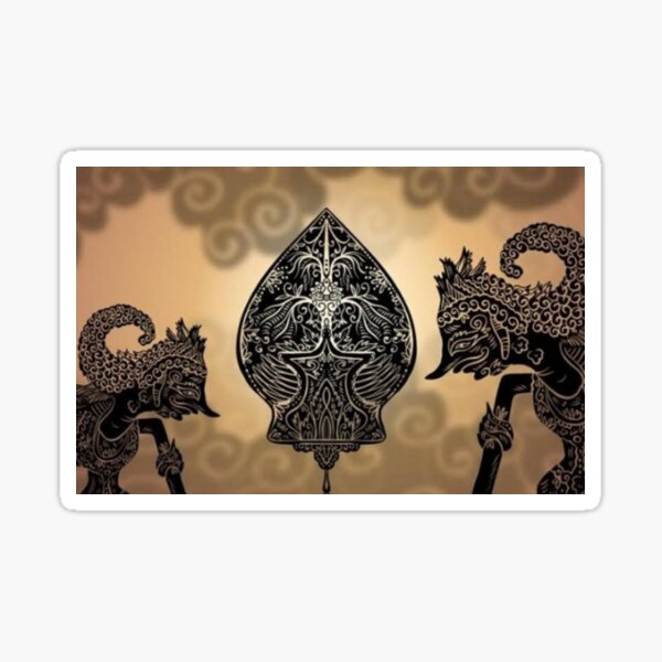 "Wayang" Sticker by brodedfresco | Redbubble