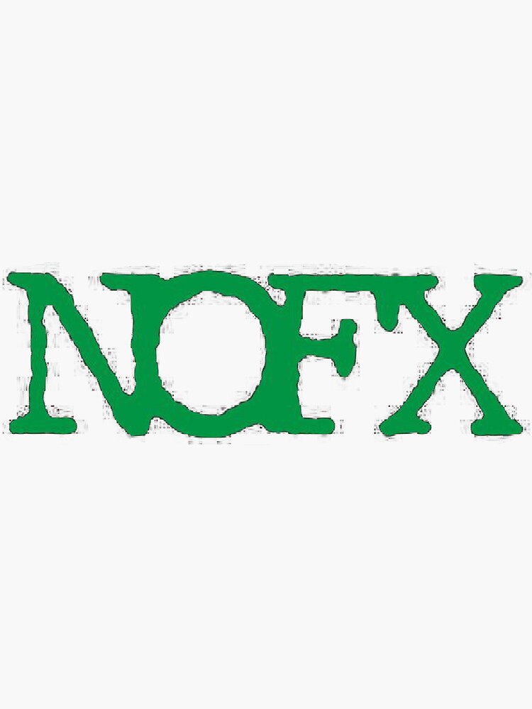 "GREEN NOFX LOGO" Sticker by Michaywood | Redbubble
