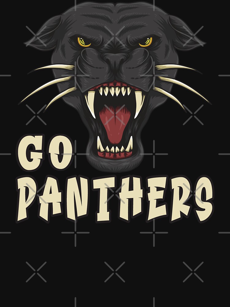 "Go Panthers Panther School mascot" T-shirt for Sale by CardboardCotton ...