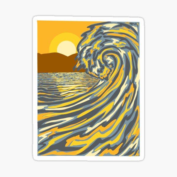 "Swell " Sticker by missmann | Redbubble