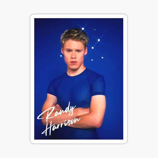 "Randy Harrison Blue V2" Sticker by GroupieClub | Redbubble