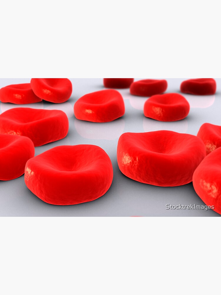 "Conceptual image of red blood cells." Sticker by StocktrekImages ...