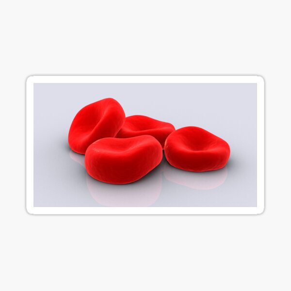 "Conceptual image of red blood cells." Sticker for Sale by ...
