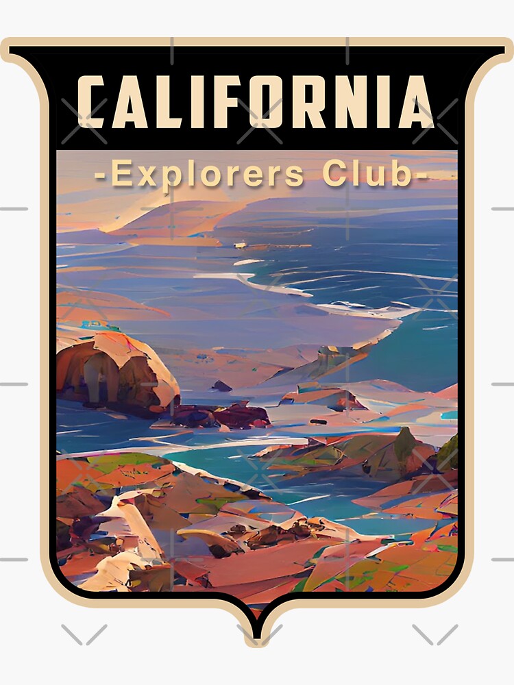 "California" Sticker for Sale by CattlettArt | Redbubble