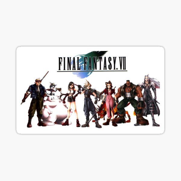 "Final Fantasy VII" Sticker by haikyuufanz | Redbubble
