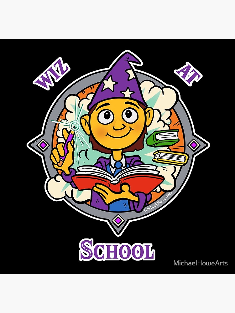 "Wiz at School Magical Design Kid Wizard" Poster for Sale by ...