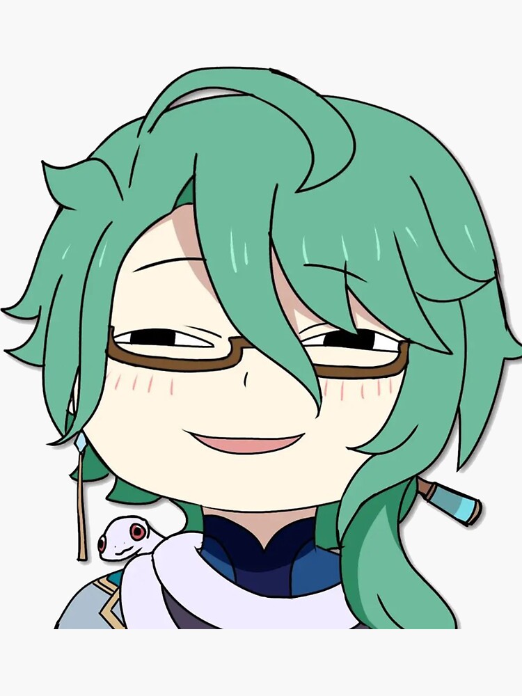 "Baizhu Genshin Impact" Sticker by Animecomic | Redbubble