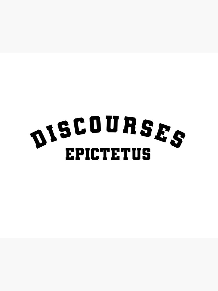 "Discourses by Epictetus Varsity" Poster for Sale by stoicismquotes ...