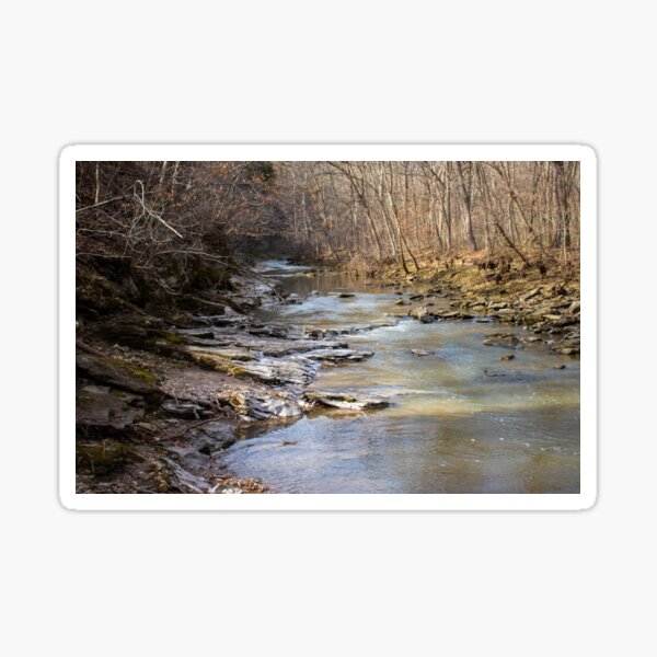 "Traveling Down the River" Sticker by RoseCCadden | Redbubble