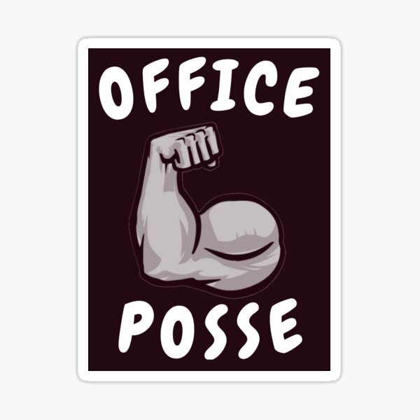 "Office Posse Funny Staff " Sticker for Sale by MojaveTradePost | Redbubble
