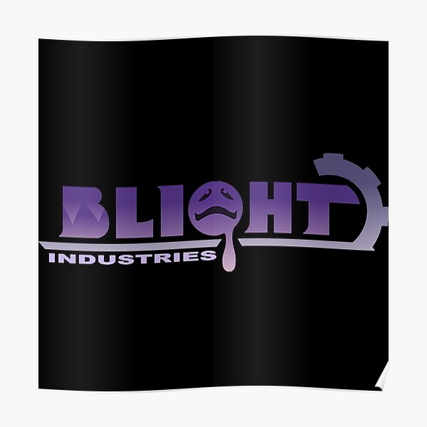 "Blight Industries Text Logo" Poster by Desydna002 | Redbubble