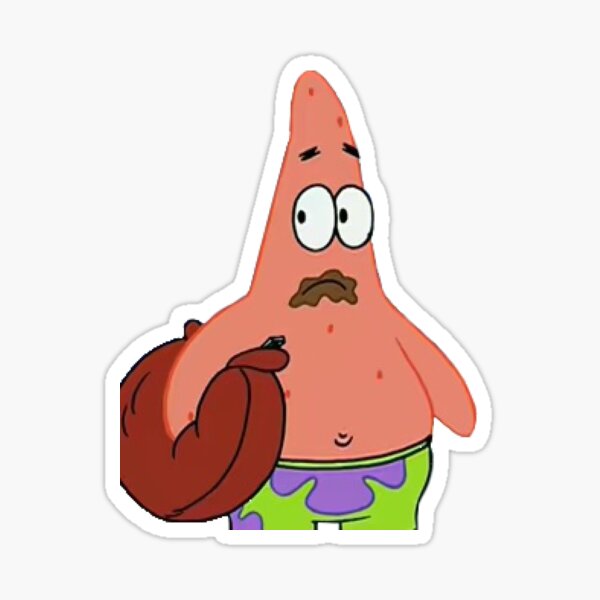 "Patrick Star" Sticker by LongSpicy2 | Redbubble