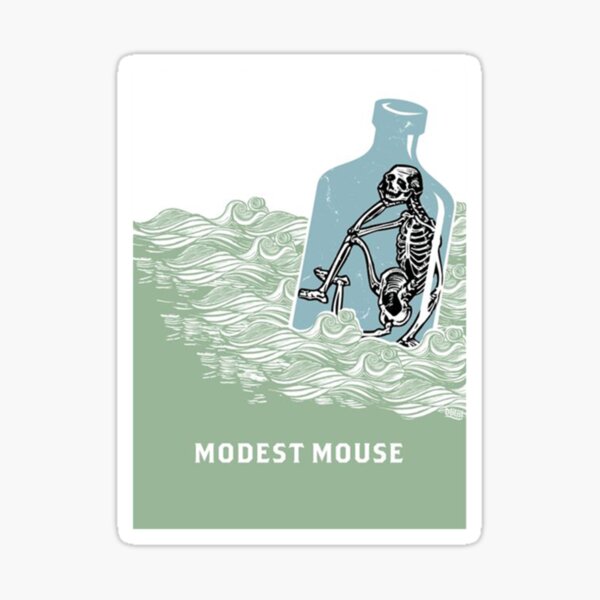 "Modest Mouse Bottle " Sticker by typeshirtss | Redbubble