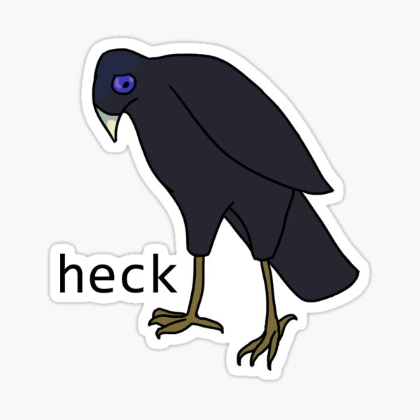 "heck" Sticker for Sale by HallEmilyN | Redbubble