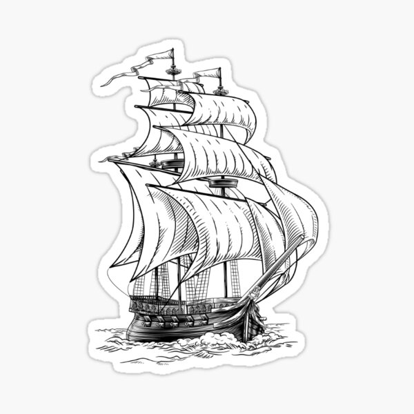 "Ship" Sticker by M4Do | Redbubble