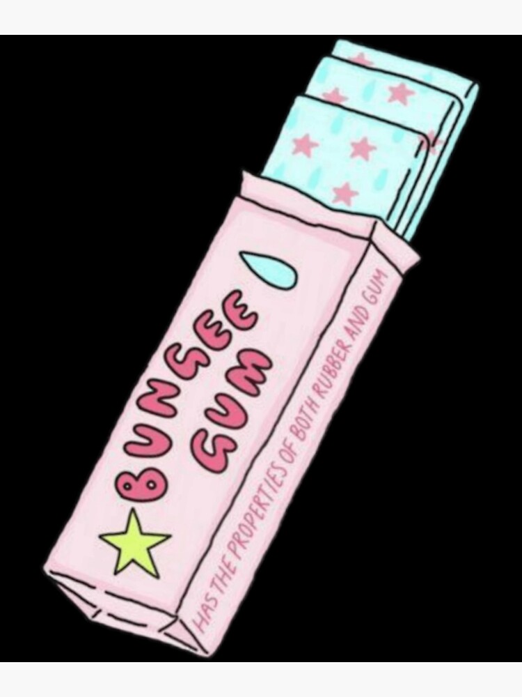 "Bungee Gum Sticker" Poster by sherrycruyf | Redbubble