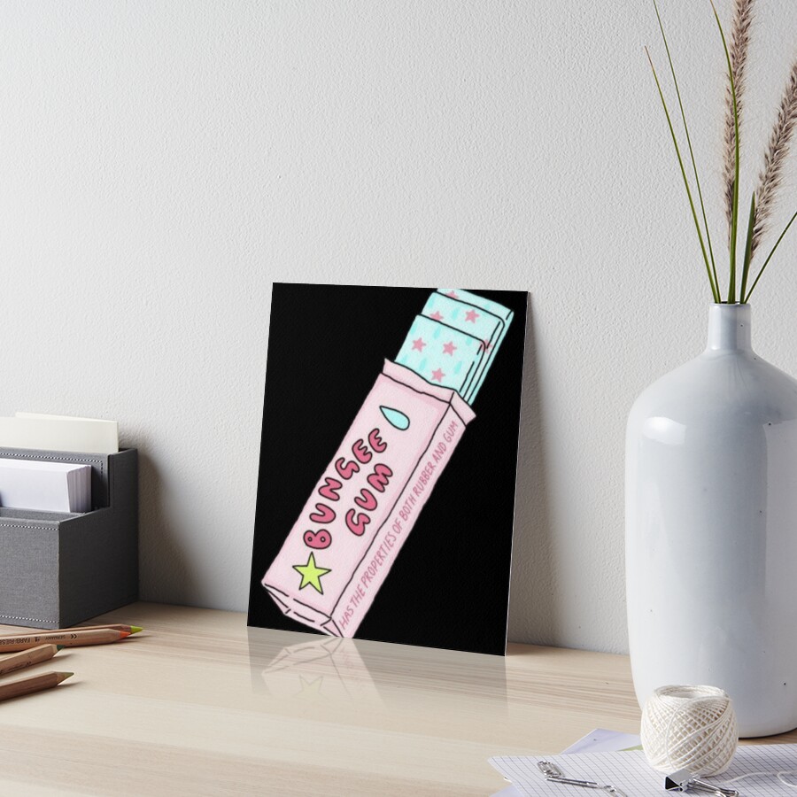 "Bungee Gum Sticker" Art Board Print by sherrycruyf | Redbubble