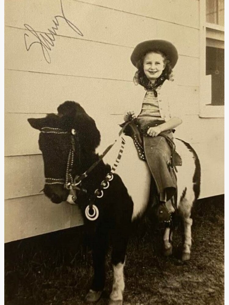 "Sherry on pony in 1940s" Sticker by BeckyHunter | Redbubble