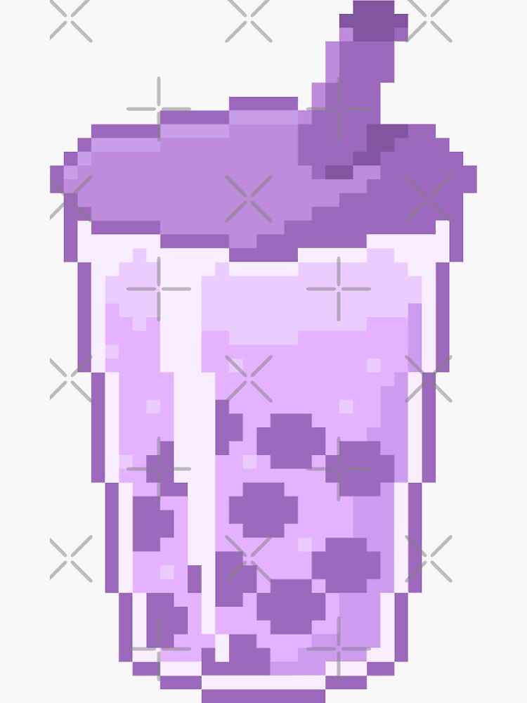 "Purple Boba Tea Sticker " Sticker by GraphicsBYOme | Redbubble