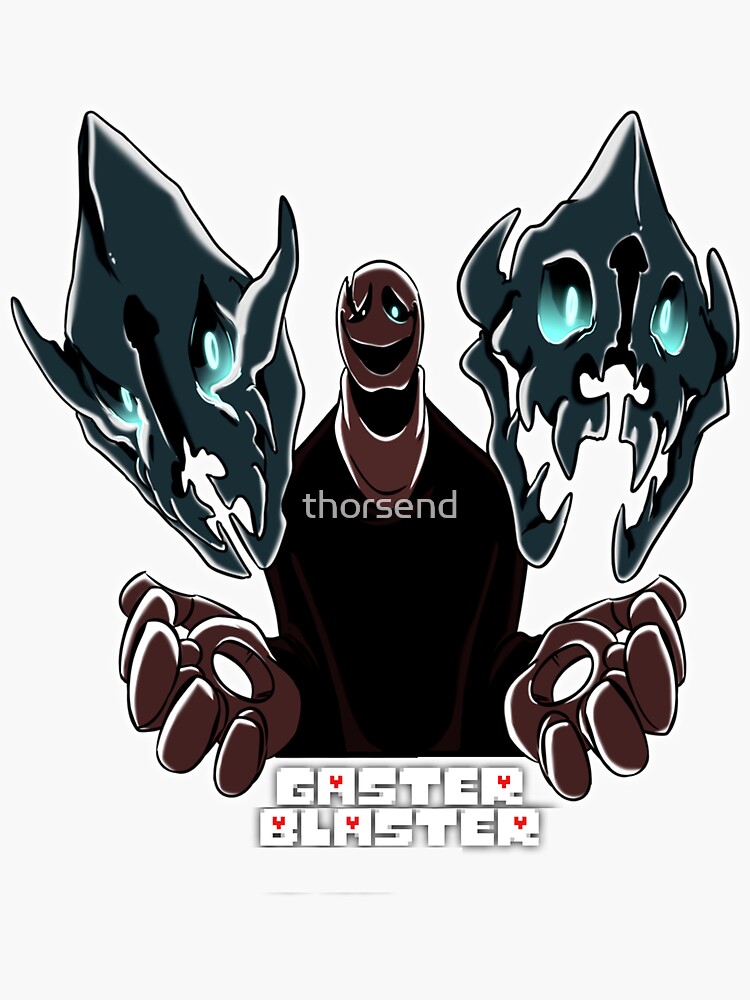 "gaster" Sticker for Sale by thorsend | Redbubble