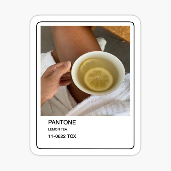 "Pantone Lemon Tea " Sticker for Sale by jennamcasey | Redbubble
