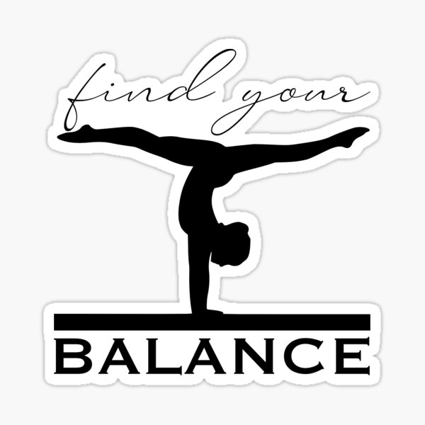 "Find Your Balance" Sticker by Phylididit | Redbubble